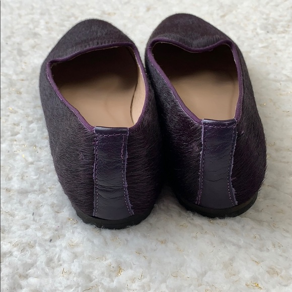Lillybee | Shoes | Lillybee Dark Purple Calf Hair Flat Loafers 37 ...